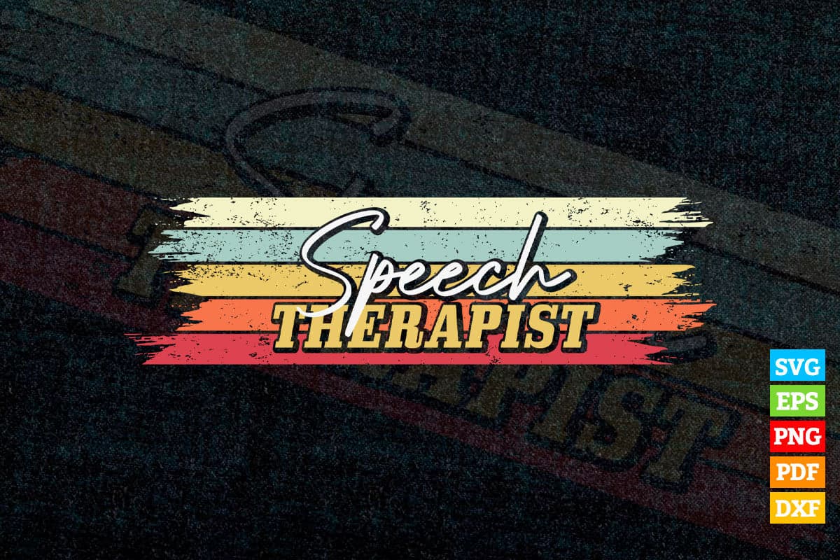 Speech Therapist Speech-Language Pathologists Vintage Vector T shirt ...