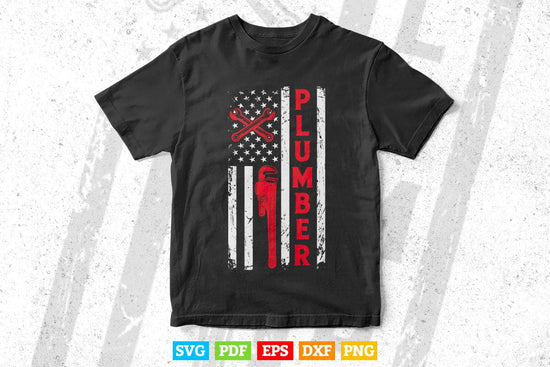 American Flag Plumber Plumbing Patriotic Svg Png Cut Files ...