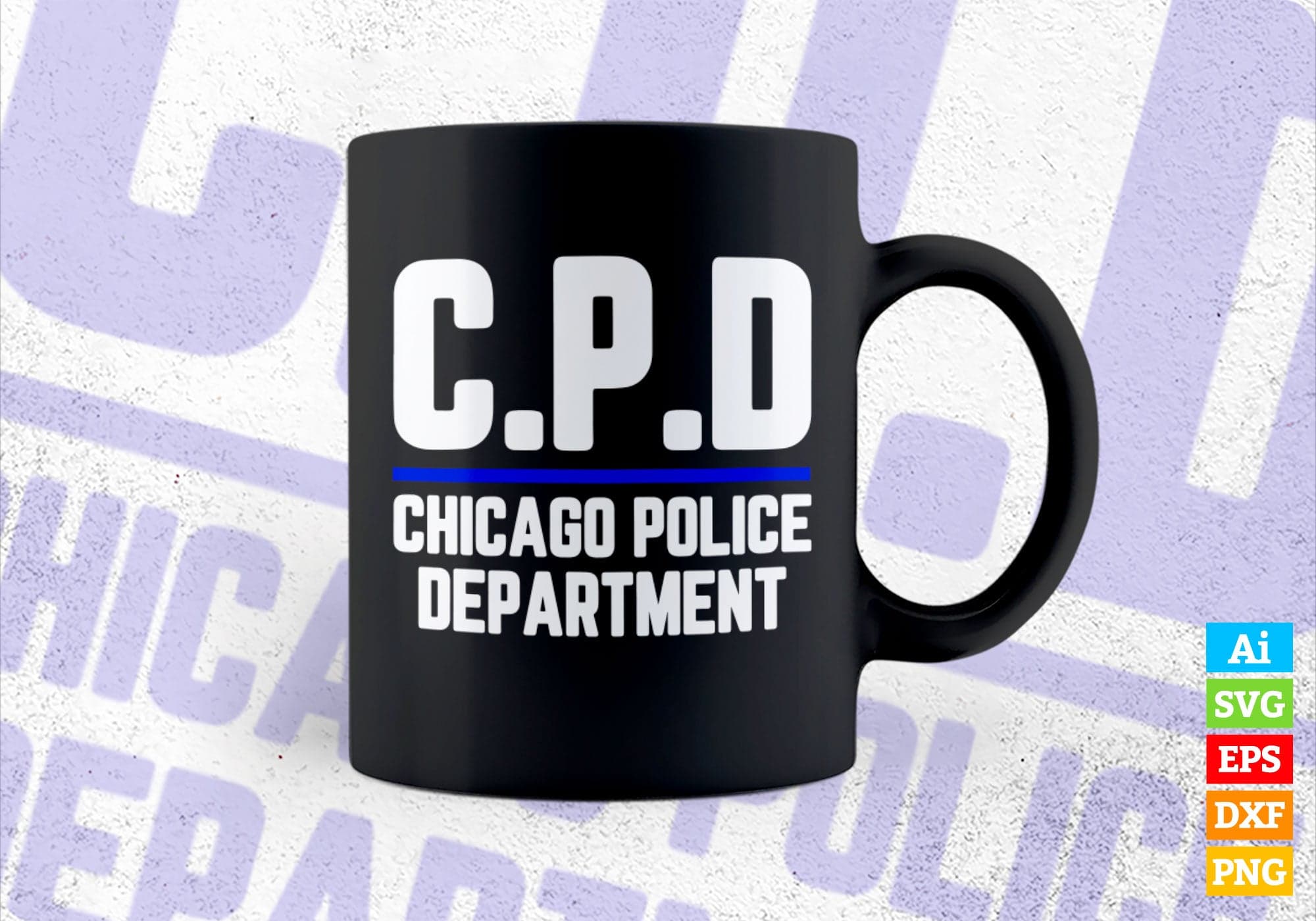 Chicago Police Department C.P.D T shirt Design Svg File ...