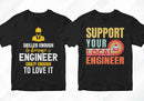 Engineer 25 Editable Vector T-shirt Designs Bundle Svg Png Printable ...