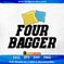 Four Bagger Cornhole Editable T shirt Design In Ai Svg Printable Files ...