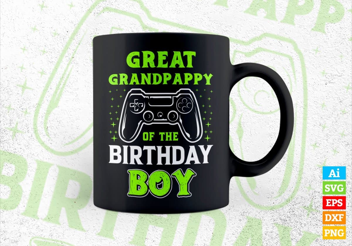 Great Grandpappy Of The Birthday Boy Vector T shirt design Svg Png ...